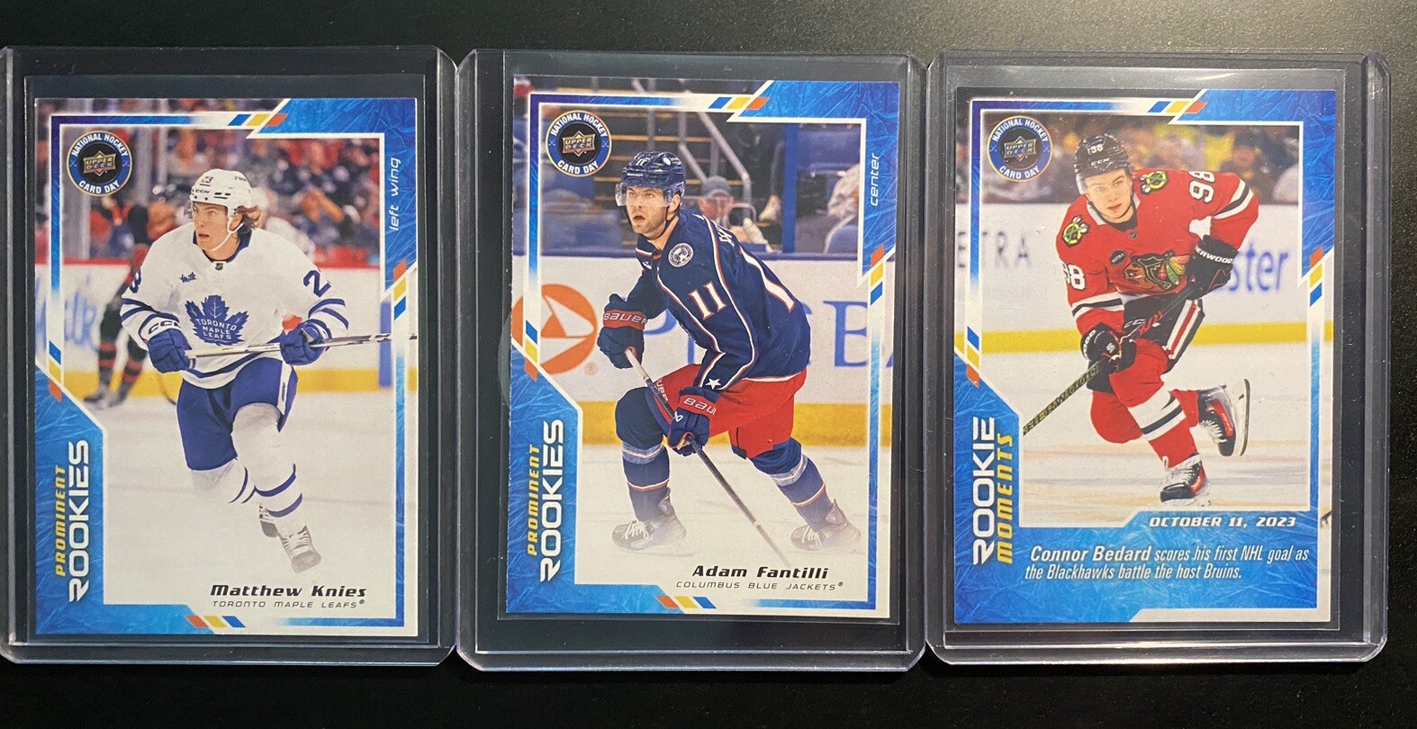 Connor Bedard Rookie Plus 2 cards - Upper Deck National Hockey Card Day ...