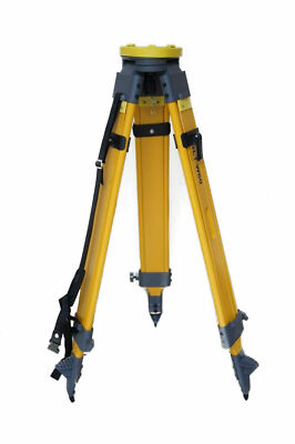 Heavy Duty Wooden Tripod Stand Dual Lock Survey Instrument Total ...
