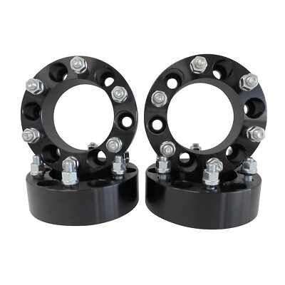 4 Black 2" 6X5.5 Wheel Spacers Fits Toyota 4-Runner Landcruiser T-100 ...