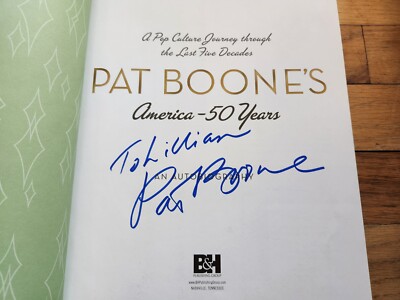 Pat Boone SIGNED Pat Boone's America 50 Years 2006 First Edition ...