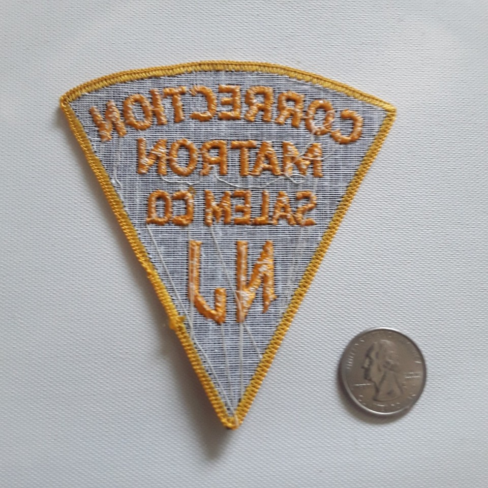 RARE NEW JERSEY Salem County Correction MATRON Patch, NJ, Police | eBay