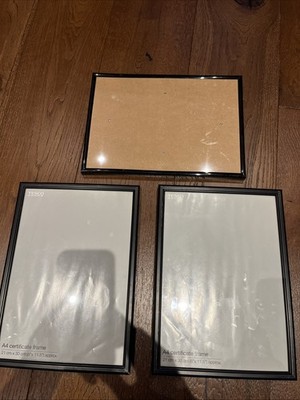 Three Black Certificate Frames A4 Certificate Frame | eBay UK
