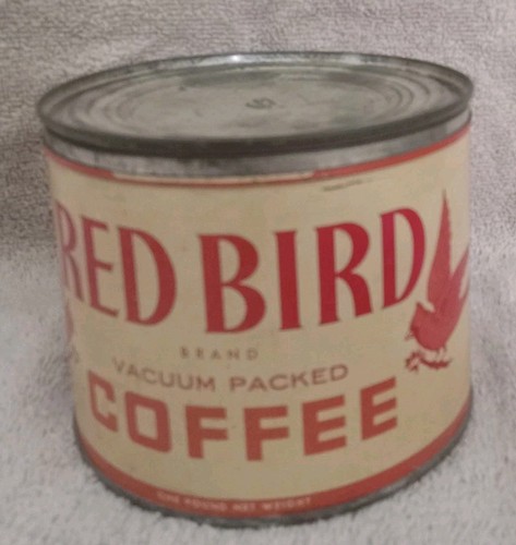 Vintage * RED BIRD* 1lb. Key Wind Coffee Tin!! AWESOME! | eBay