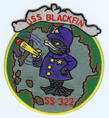 USS Blackfin SS 322 - Police Fish w/ Torpedo BC Patch Cat No B811 | eBay