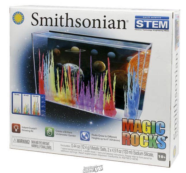 Smithsonian Earth Science/STEM Magic Rock Set Rocks Grow To Heights Up ...