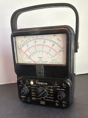 Vtg Simpson 260 Series 6, Analog Multimeter Volt-Ohm-Meter UNTESTED ...