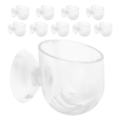10 Pcs Aquarium Flower Pot Aqurium with Suction Cup Plants Planting | eBay