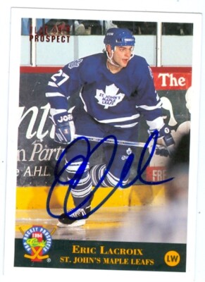 Eric Lacroix autographed Hockey Card (Toronto Maple Leafs) 1994 Classic ...