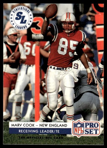 1992 Pro Set Marv Cook New England Patriots #9 | eBay