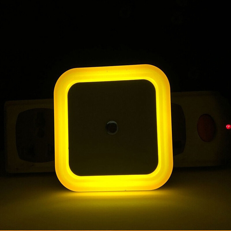 Plug-in LED Lighting Sensor Control Night Light Lamp for Hallway Bath ...