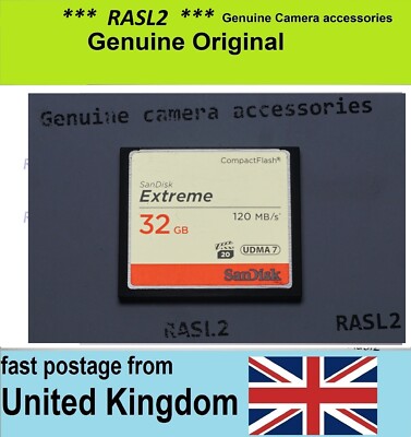 32GB SanDisk UDMA7 CF Compact Flash Memory Card For Canon 5D 7D , Nikon ...