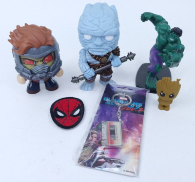 Funko Pop! Marvel Guardians Of The Galaxy Spiderman Groot Hulk Figure ...