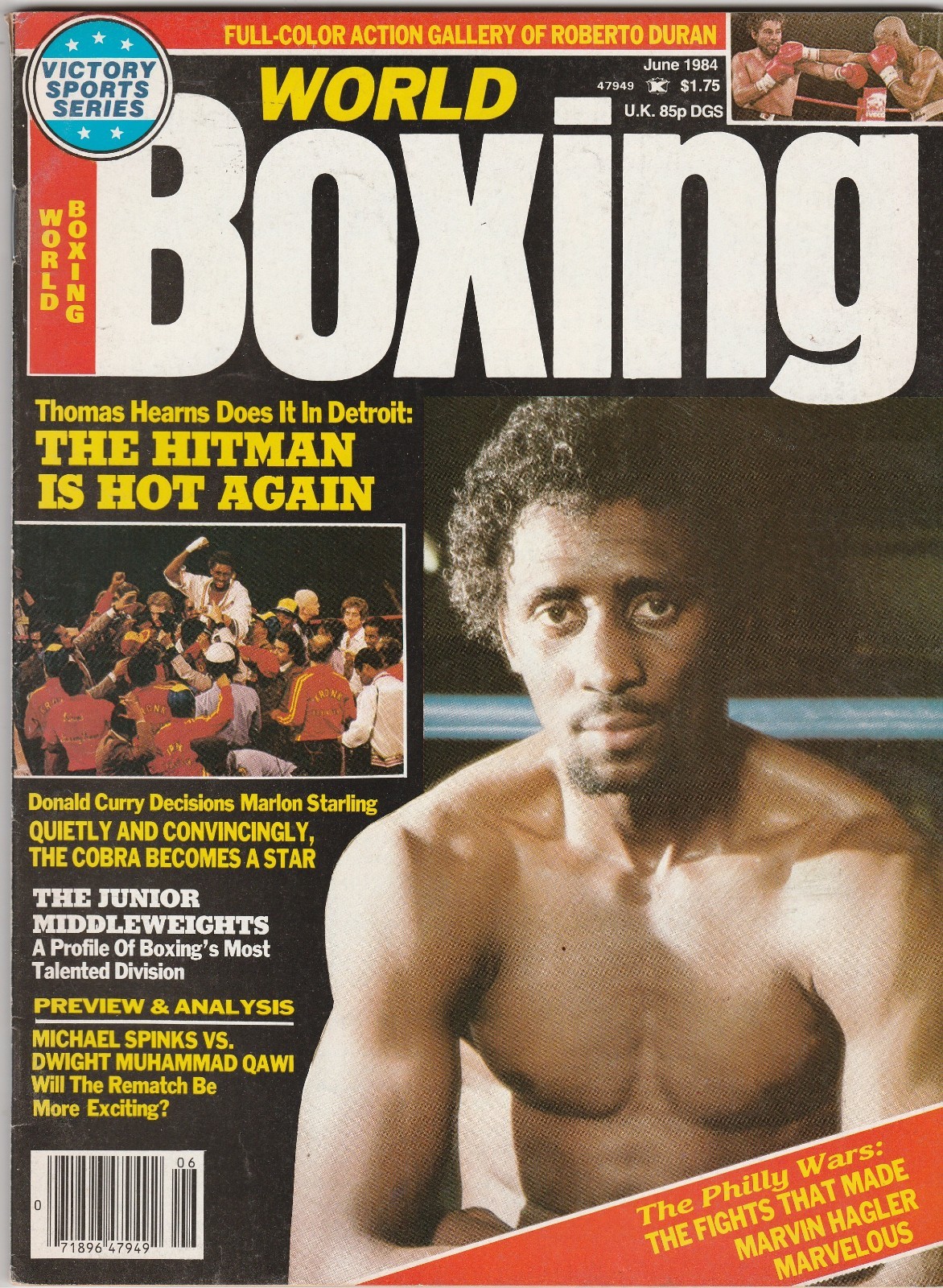 WORLD BOXING MAGAZINE THOMAS HEARNS BOXING HOFer COVER JUNE 1984 | eBay