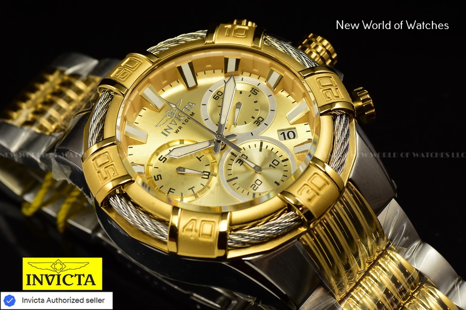 Invicta Men's Bolt 25864 51mm Chronograph Two Tone Stainless Steel ...