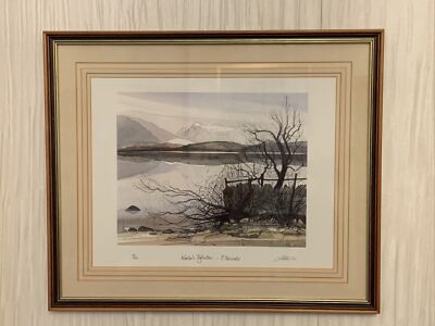 Geoffrey Cowton Signed Print - Glendale Studio - Winter’s Reflection ...