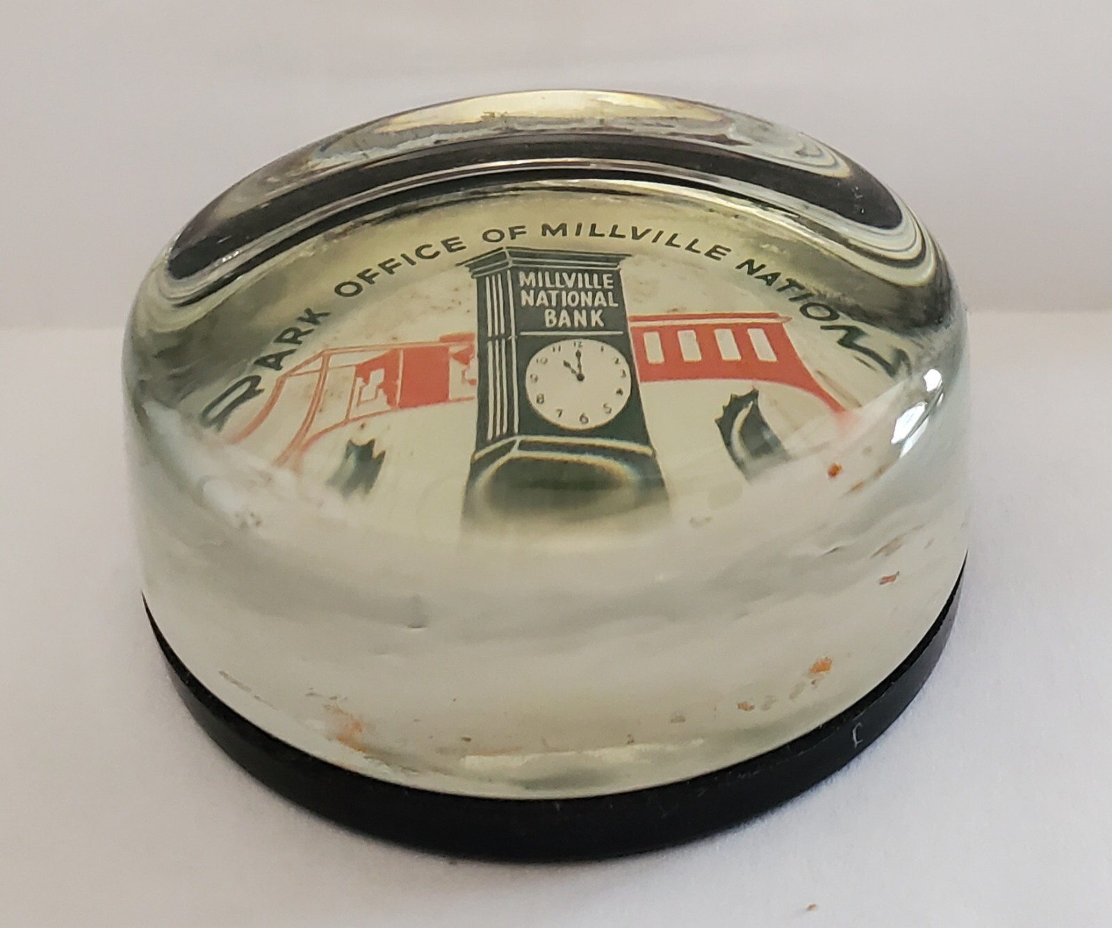 Vintage Millville National Bank (Wheaton Park Office, N.J.) Paperweight ...