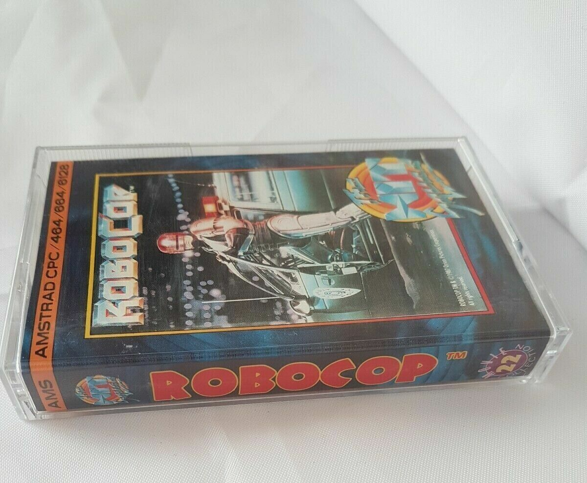 rare amstrad cpc/464/664 cassette robocop the hit squad movie ...