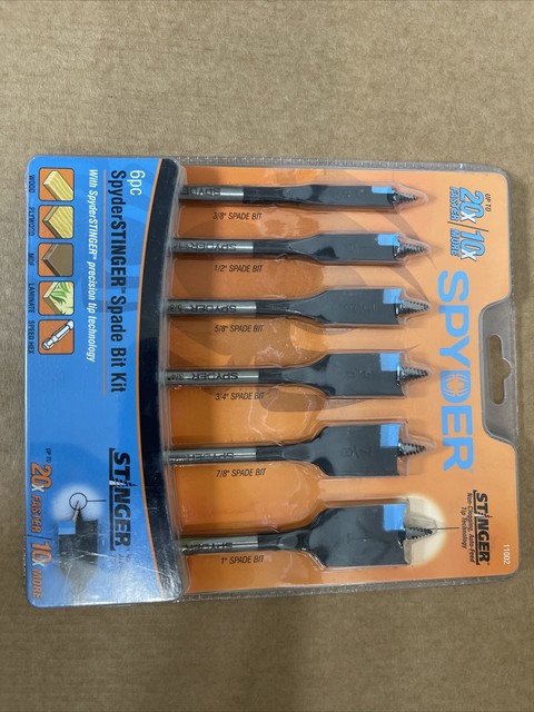 Spyder Stinger 6 Pc. Spade Bit Set UPC 884835006563 for sale online | eBay