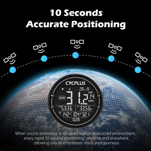 GPS Bike Computer, Wireless Cycling Computer, ANT+ Bluetooth Bicycle ...