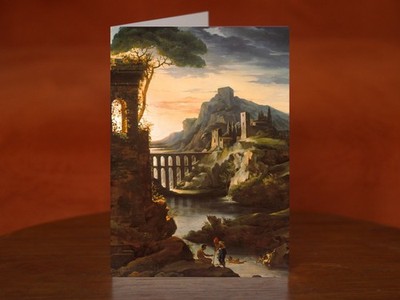 Evening: Landscape with an Aqueduct by Théodore Gericault - A5 Art ...