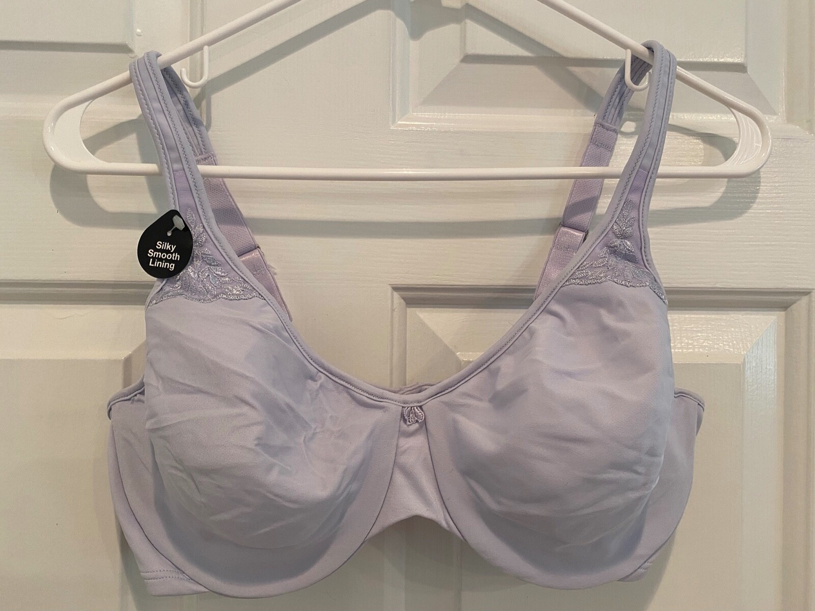 BALI Smooth Cup Underwire Bra w/ Lace Detail LILAC sz 36D | eBay