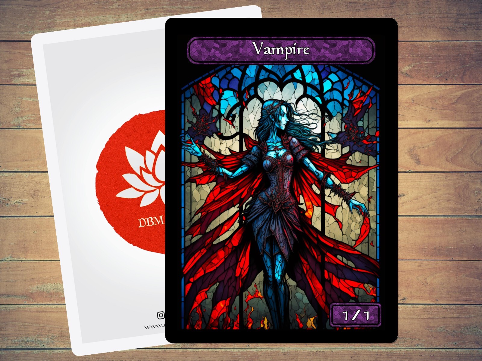 Vampire Token MTG Token Stained Glass Art Token 5 Pack for Magic | eBay