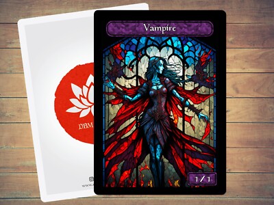 Vampire Token MTG Token Stained Glass Art Token 5 Pack for Magic | eBay