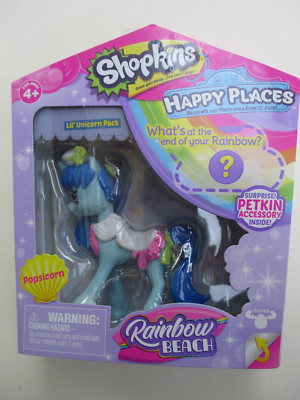SHOPKINS-HAPPY PLACES-RAINBOW BEACH *POPSICORN* WITH SURPRISE PETKIN ...