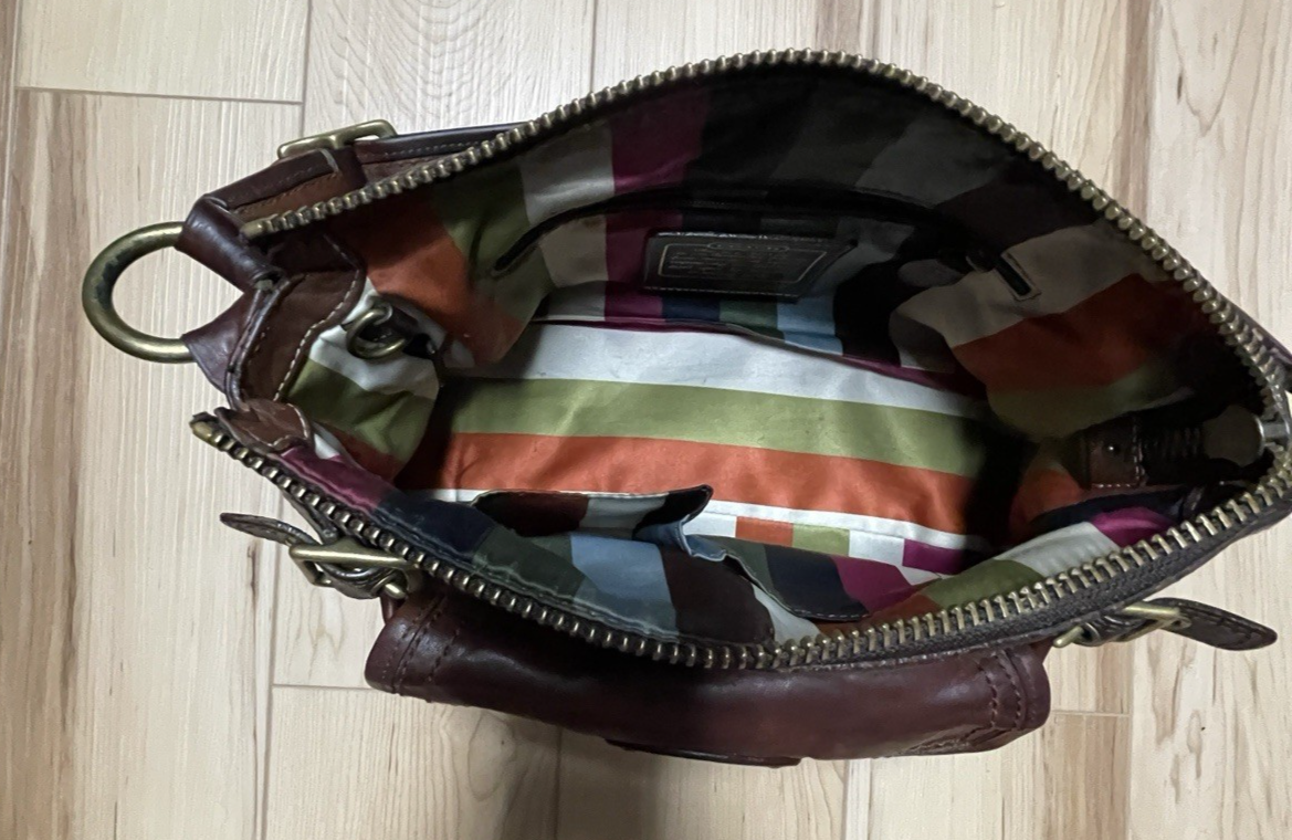 COACH Legacy 65th Anniversary Brown Whiskey Vachetta Leather Shoulder ...