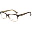 Coach Eyeglasses HC 6089 5400 Olive Brown Gradient Rectangular Frame 51 ...
