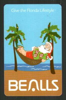 BEALLS Christmas, Santa in Beach Hammock ( 2007 ) Gift Card ( $0 ) | eBay