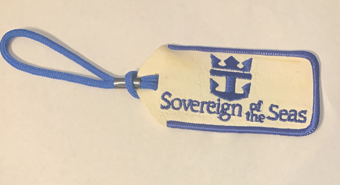 Royal Caribbean Vintage Leather, Embroidered Sovereign Of The Seas ...