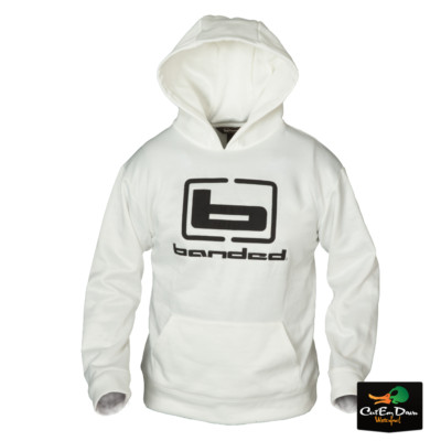 BANDED b LOGO HOODIE HOODED SWEATSHIRT WHITE W/ BLACK LOGO B1050004 | eBay