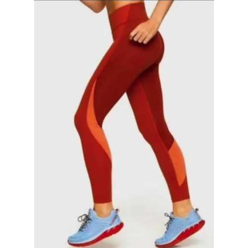 Outdoor Voices Athletic Leggings Orange Multi Compression Small Running ...