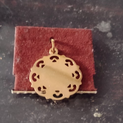 Vintage Gold Over Sterling Silver Charm/Pendant - Blank - Beau Sterling ...