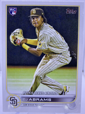 2022 Topps Update US327 CJ ABRAMS Rookie Card Debut Padres-Nat's🍀 | eBay