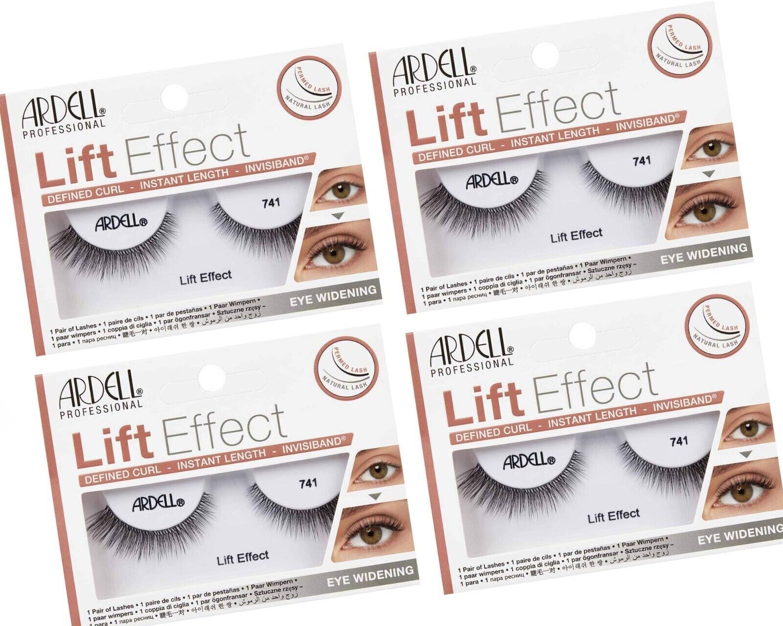 Ardell False Eyelashes - 1 Pair - Lift Effect - 741 - Choose Quantity ...