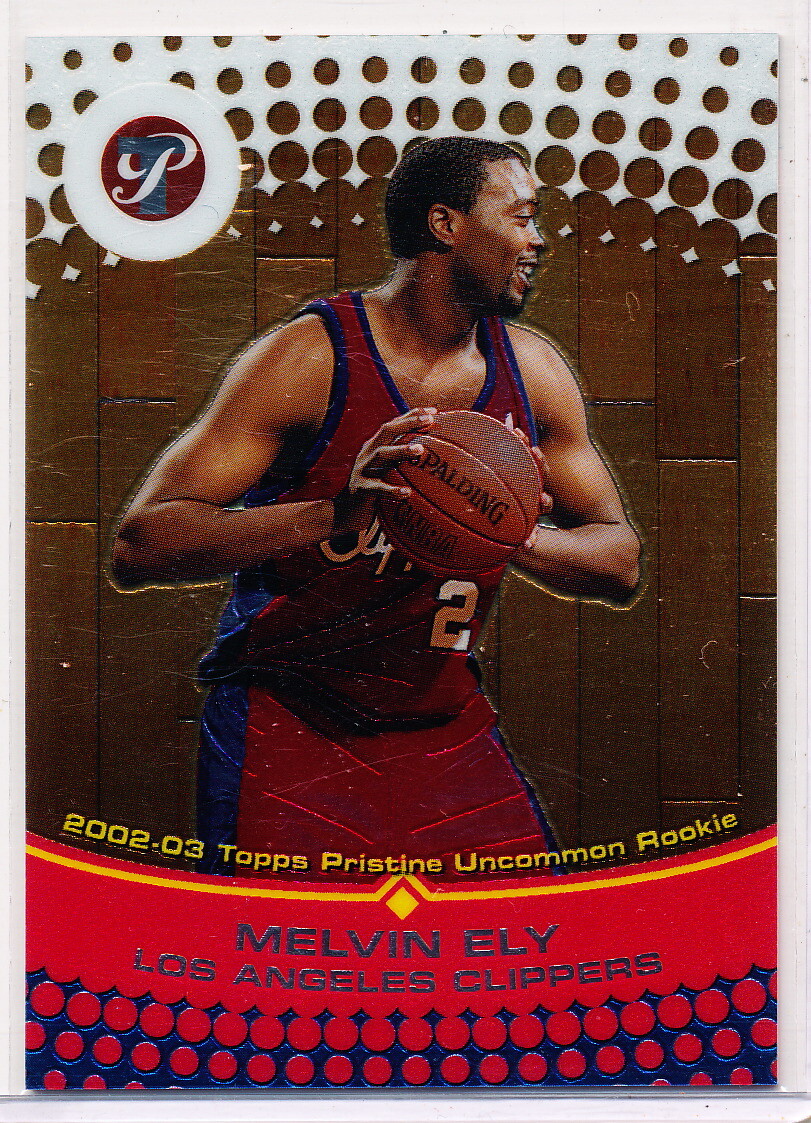 2002-03 TOPPS PRISTINE UNCOMMON ROOKIE #85 MELVIN ELY RC 1358/1499 ...