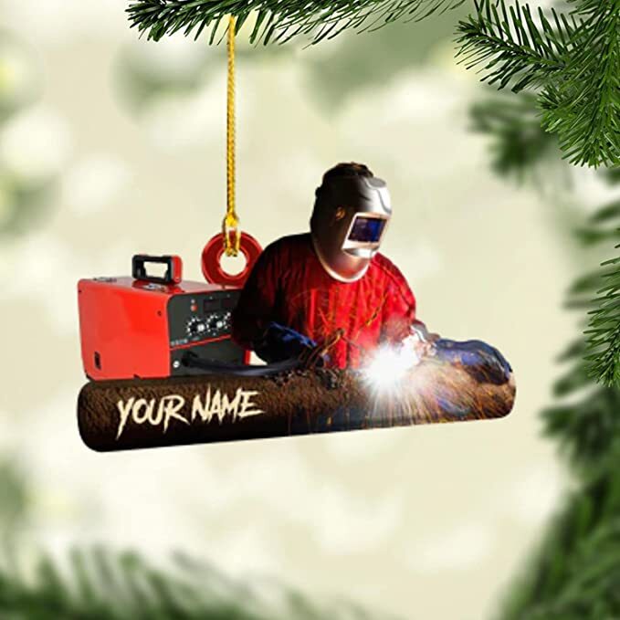 Personalized Christmas Welder Ornament with Name, Custom Welder Gifts ...