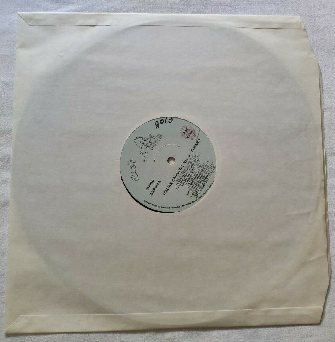 Tukano LP Italian Carnaval 5 33 RPM Vinyl Italy 1987 Duck Record ...