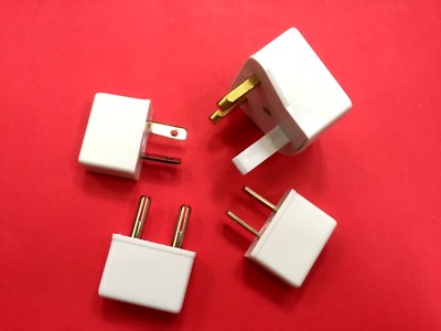 Assorted Round/Flat Pin Travel Adapter Plug Charger Converter 110/120V ...