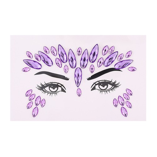Face Decoration Sticker Crystal Decorative Sticker D9Z7 | eBay