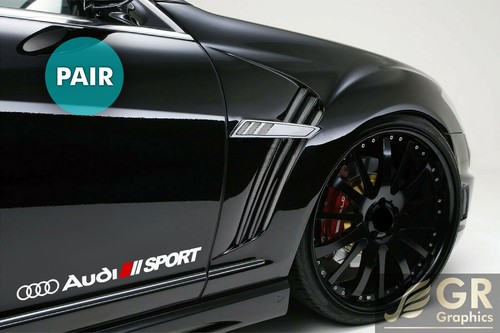 2x AUDI SPORT Decal Vinyl Sticker Racing S Line PAIR Emblem Logo | eBay