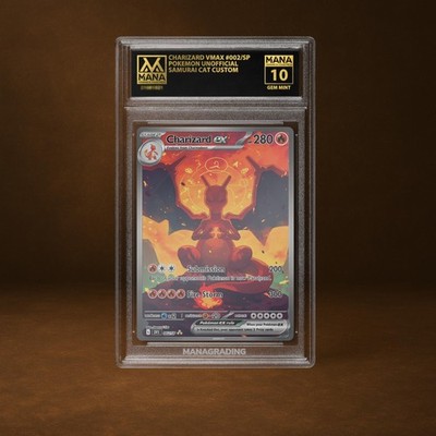CHARIZARD VMAX MANA GRADE 10 POKEMON CUSTOM PSA STACKABLE SLAB GET 1 ...