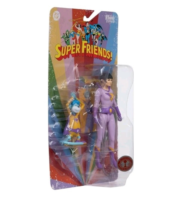 McFarlane Toys DC RETRO Jayna and Gleek Super Friends Red Platinum ...