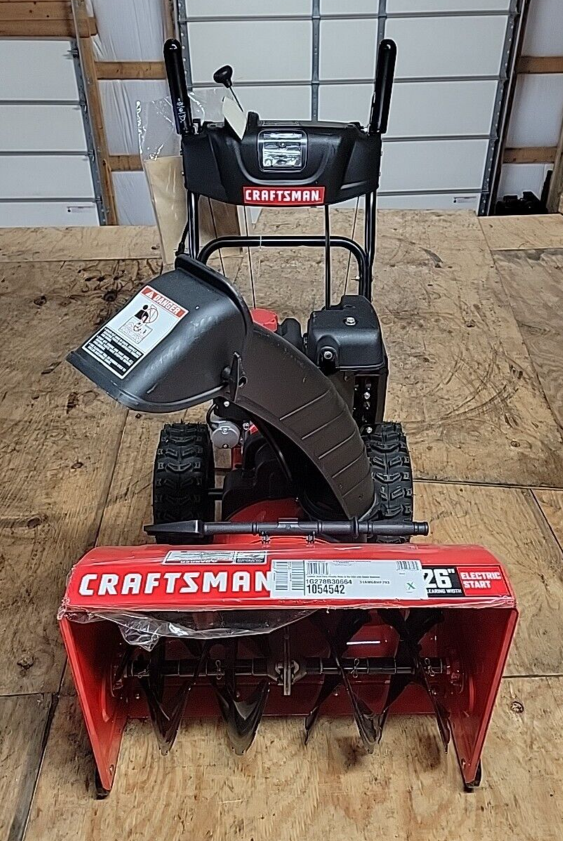 Craftsman 6.5HP 26" Snow Blower Electric Start, Headlight, 2-Stage | eBay