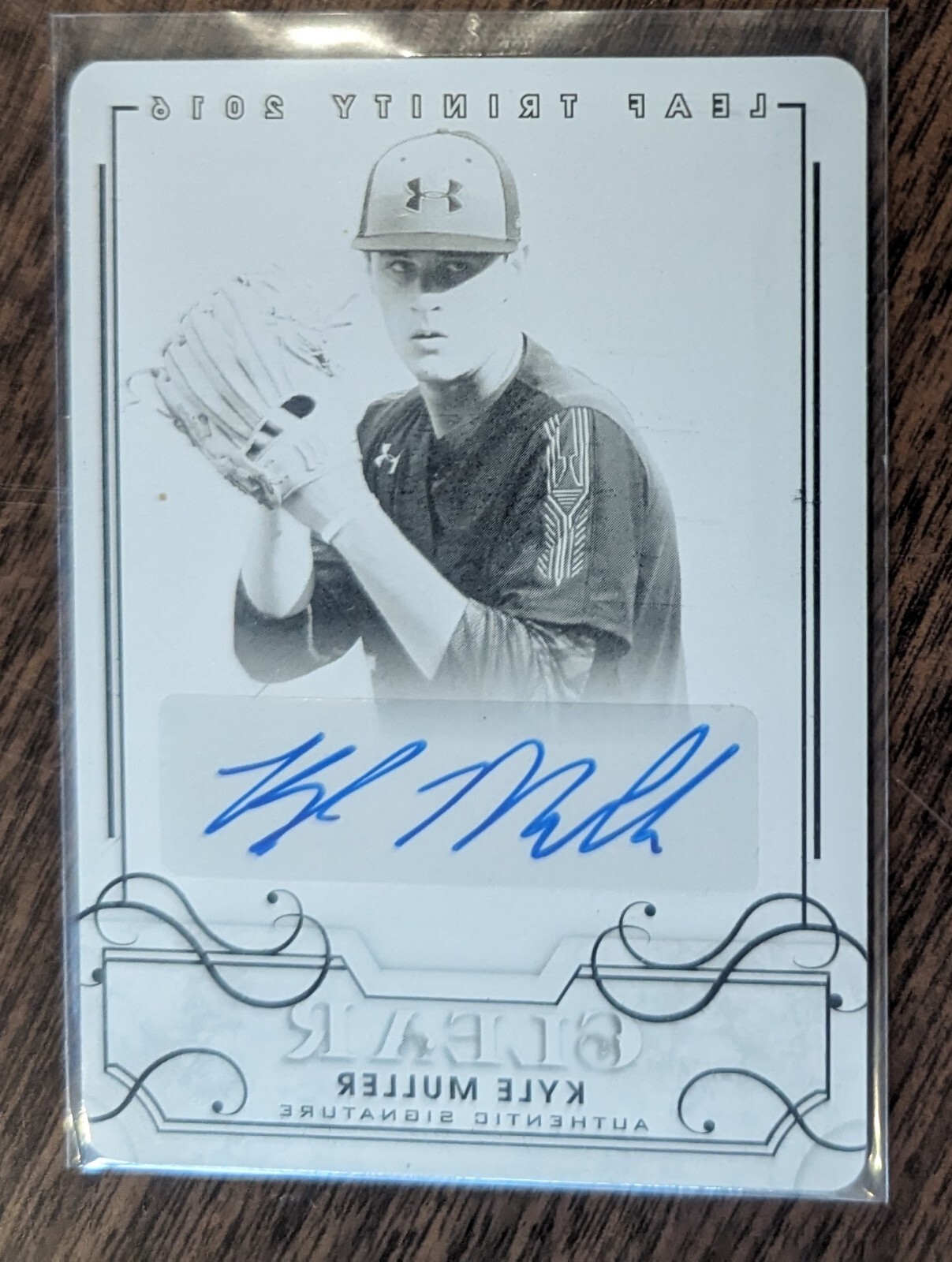 Kyle Muller 2016 Leaf Trinity Black Plate 1/1 BA-KM1 A's | eBay