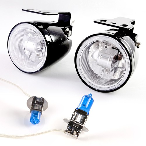 universal NS16 car fog lamp pair + backup H3 white color bulbs x2pcs ...