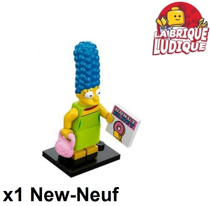 LEGO Figurine Minifig Minifigure Simpsons Series 1 Marge Sack Bag Donut ...