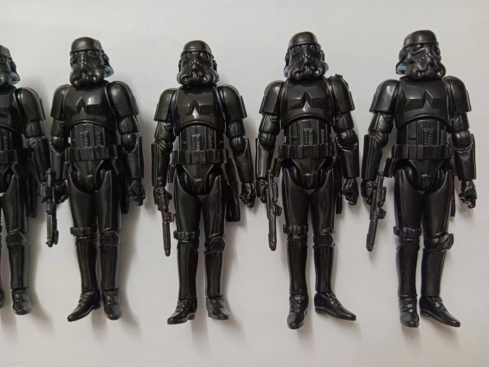 lot 5 Star Wars Shadow Stormtrooper Black Troopers action FIGURE 3.75 ...